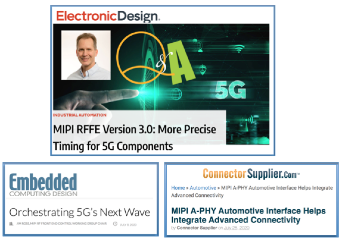 Featured in Embedded Computing Design, Electronic Design and Connector Supplier: MIPI RFFE v3.0 ...